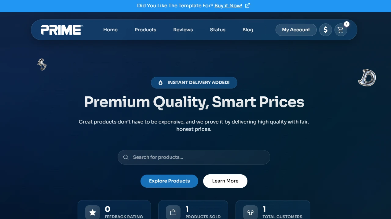 Products - Theme | Best SellAuth Templates